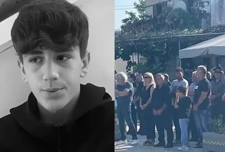 Το συγκλονιστικό αντίο του “ήρωα του Αράχθου” στην κηδεία του 14χρονου ...